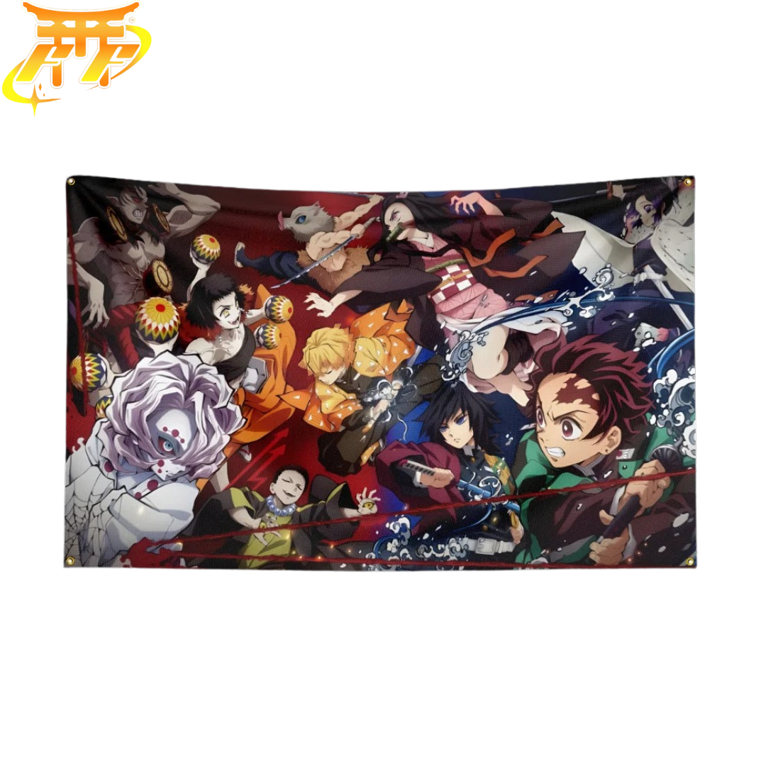 "Fight against Demons" Slayer Flag – Anime Figure Store®
